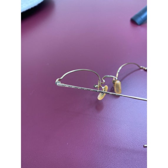 Antique Gold Rim Eyeglass Frames without Lenses Signe… - Gem