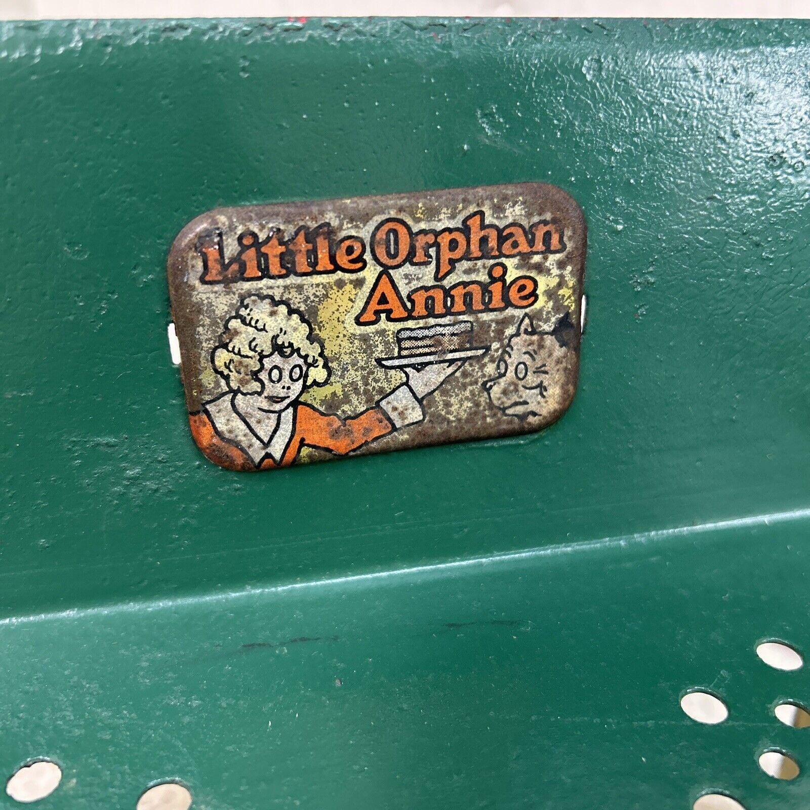 Antique 1930s Little Orphan Annie Tin Metal Red Stove Vintage Childs ...