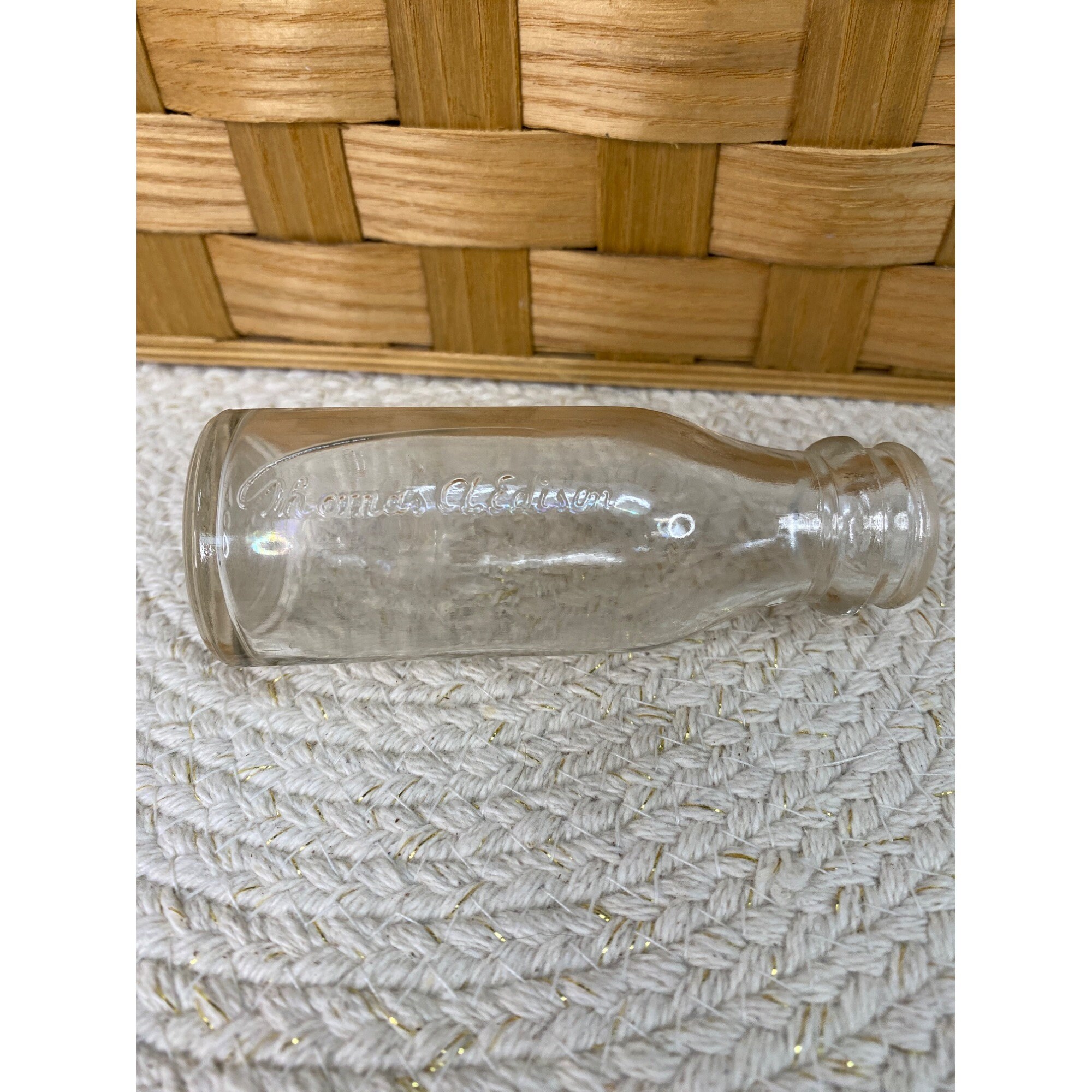 Antique Thomas A Edison Battery Oil Bottle 1911-1914 - Etsy