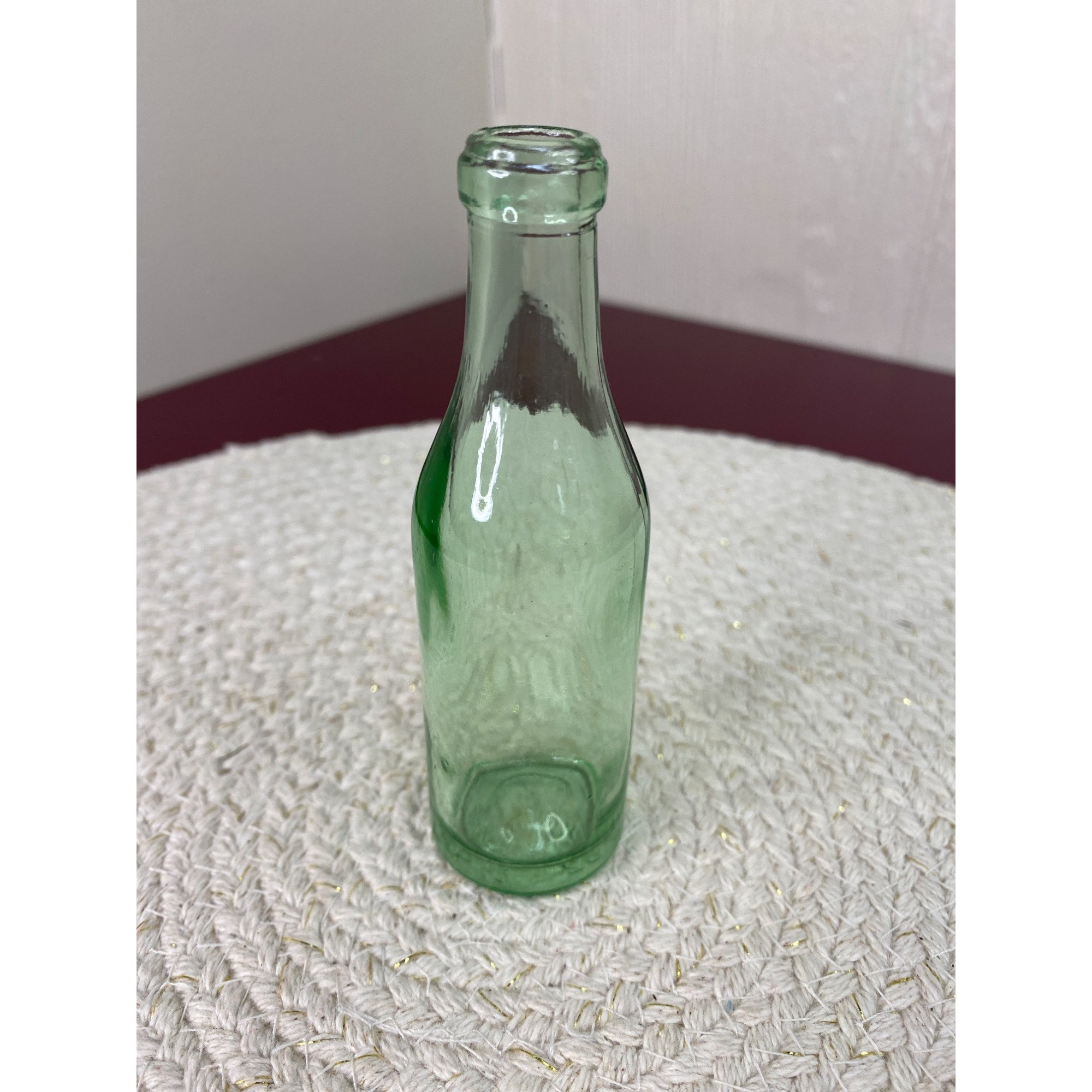 Vintage Miniature Soda Bottle Green Glass Owens-illinois Glass Co. - Etsy