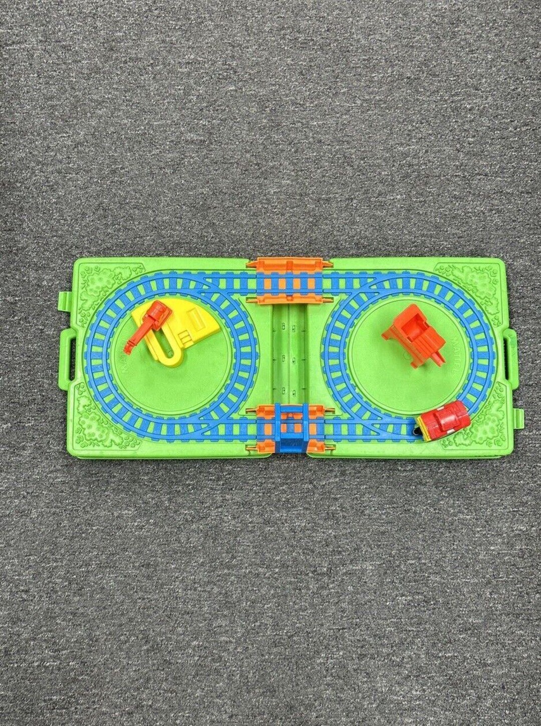 1980 Mattel My First Wheels Childrens Train Set Diecast Railway Set ...