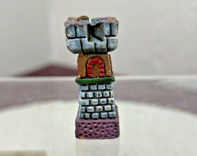 Miniature Hand Made Ceramic Castle Tower Fairy Garden 1.5 - Etsy