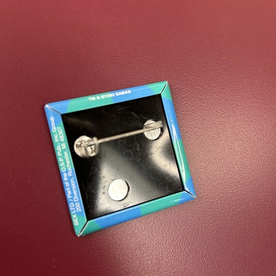 Vintage 1993 Power Rangers Pink Ranger Pin Button TV … - Gem