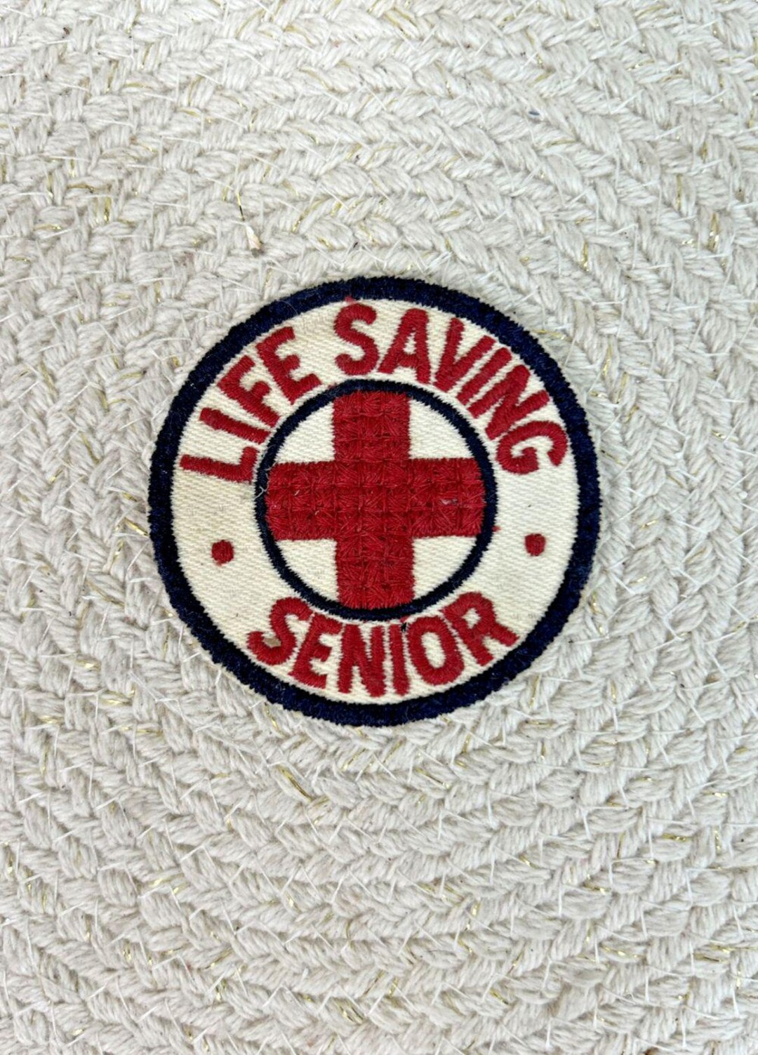 Vintage Lifeguard Patch Life Saving Junior 2" Sew on Embroidered 1960s ...
