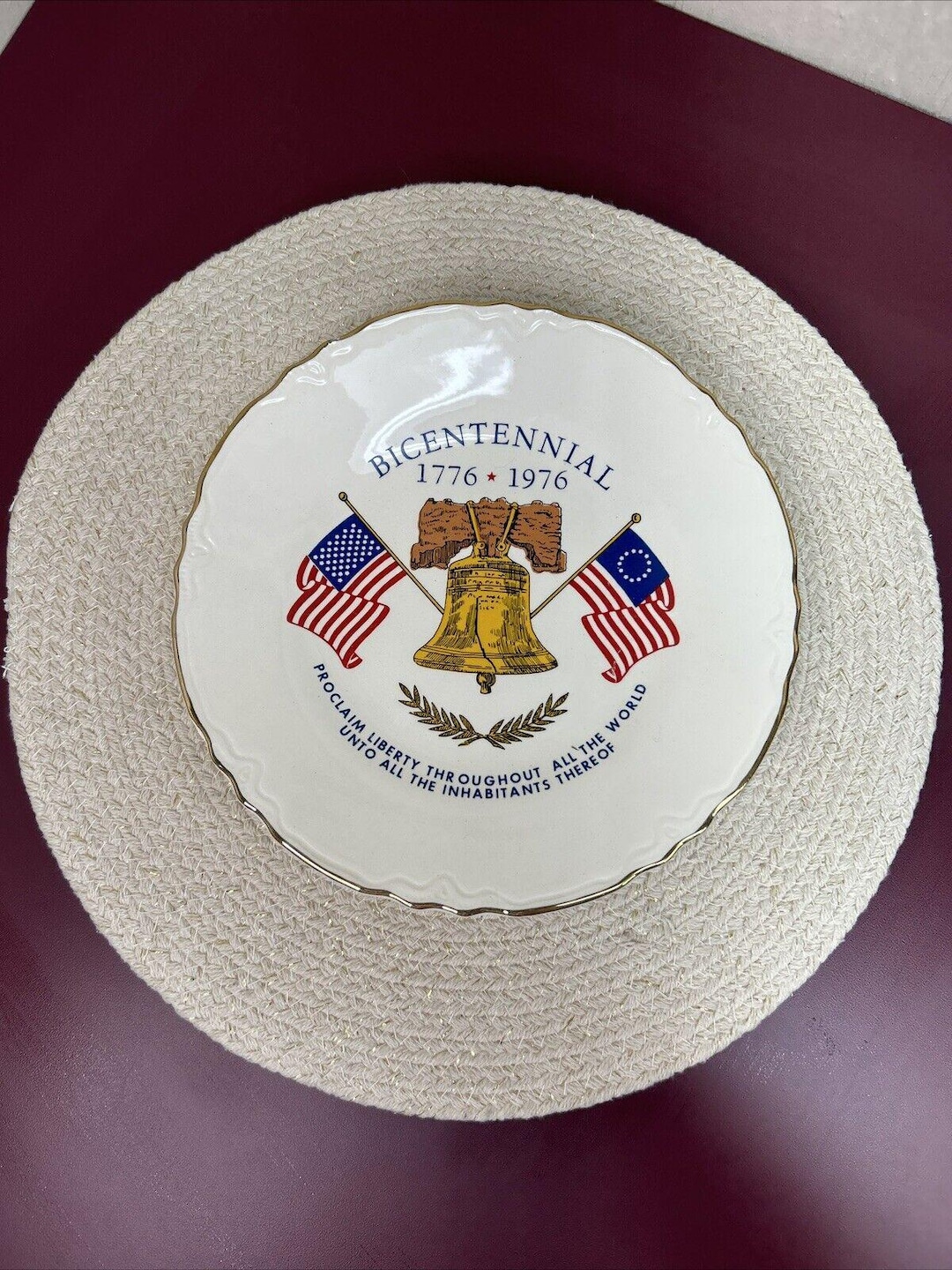 Bicentennial 1776-1976 Collector Plate Proclaim Liberty Throughout All ...