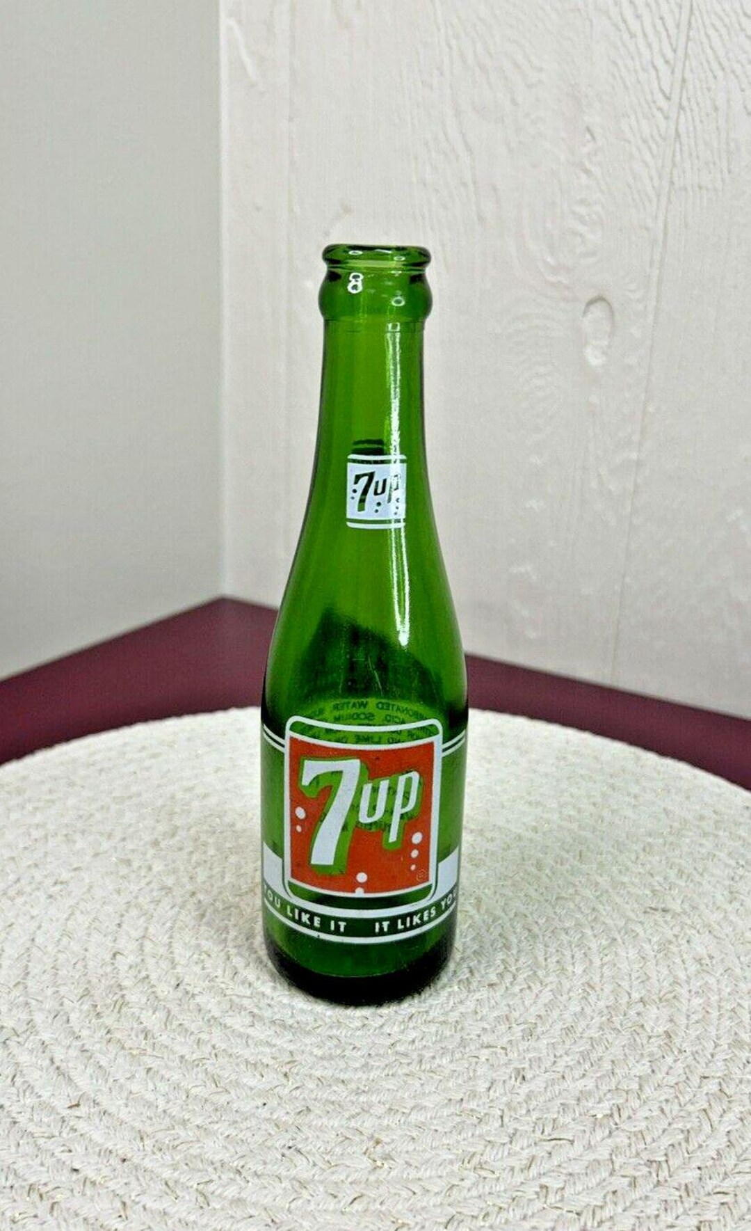 Vintage 1952 7up Soda Pop Bottle 7 Bubble You Like It Logo 8 - Etsy