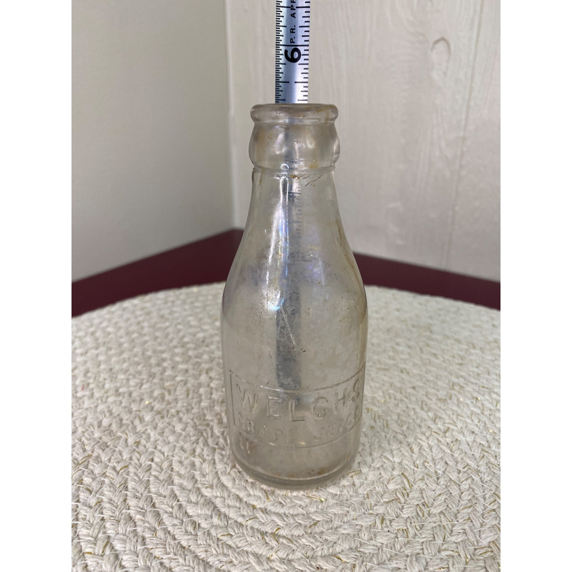 Vintage Embossed Welch’s Grape Juice Glass Bottle Junior Size 5” - Etsy