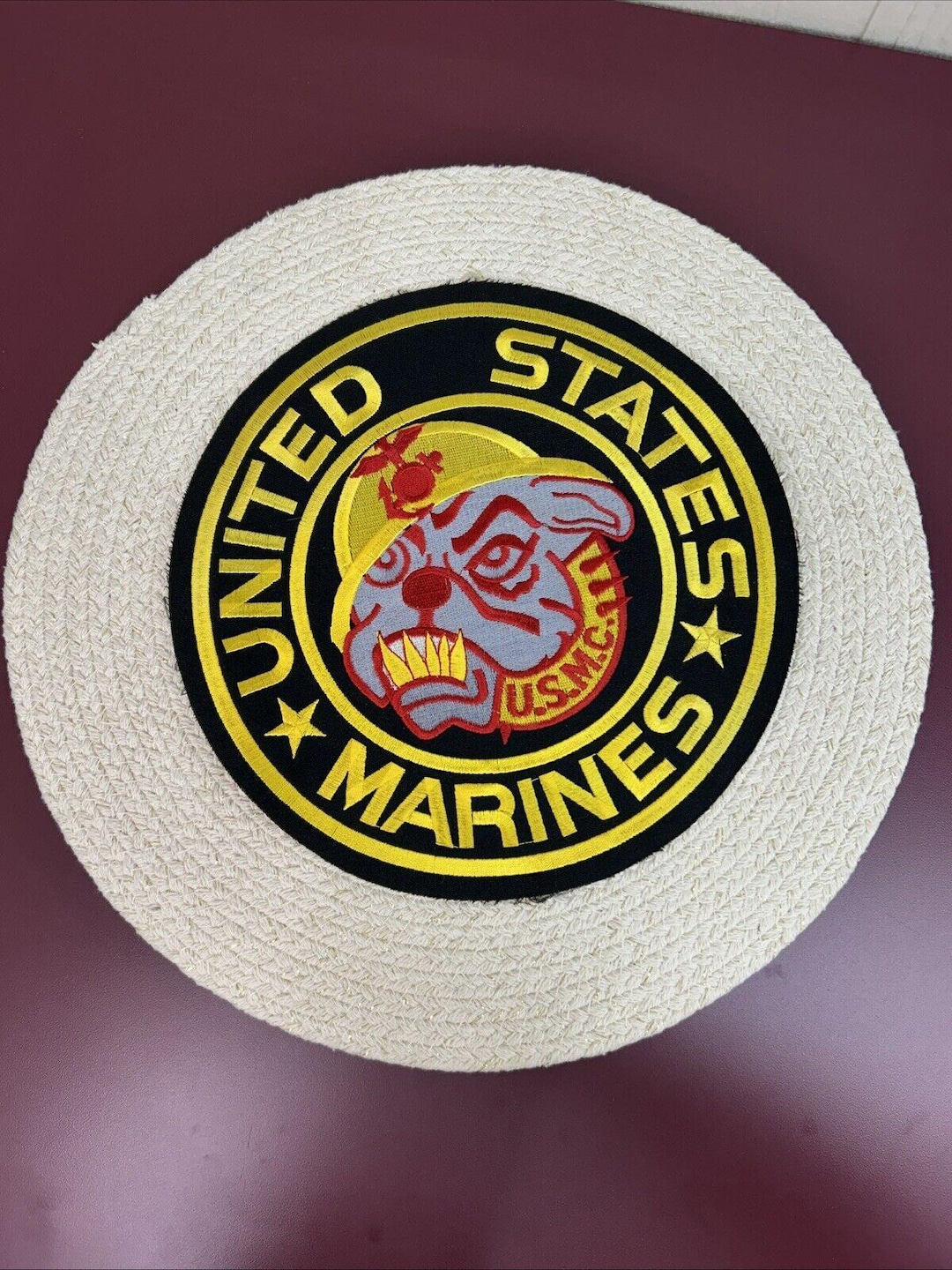 USMC United States Marines Devil Dog Yellow Black Iron on Patch 10 - Etsy