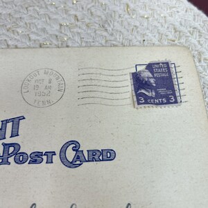 VTG 1952 Giant Postcard Rock City Fairyland Caverns Lookout Mountain ...