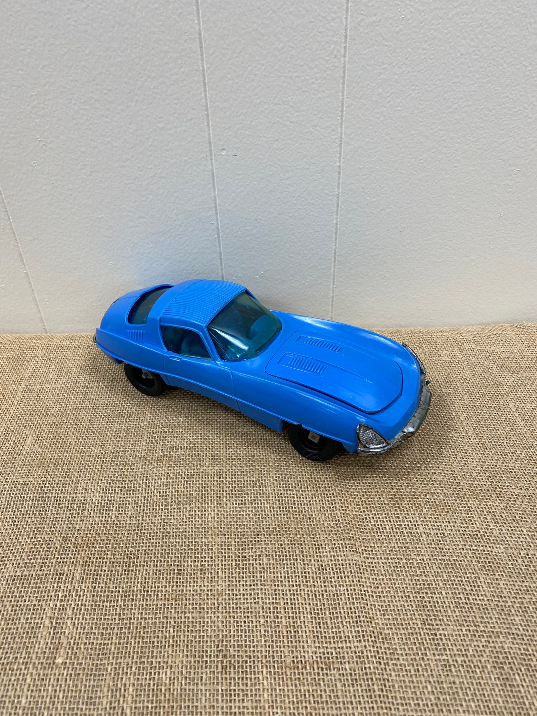 Retro Vintage 1960’s Blue Plastic Battery Operated Jaguar Car Toy - Etsy