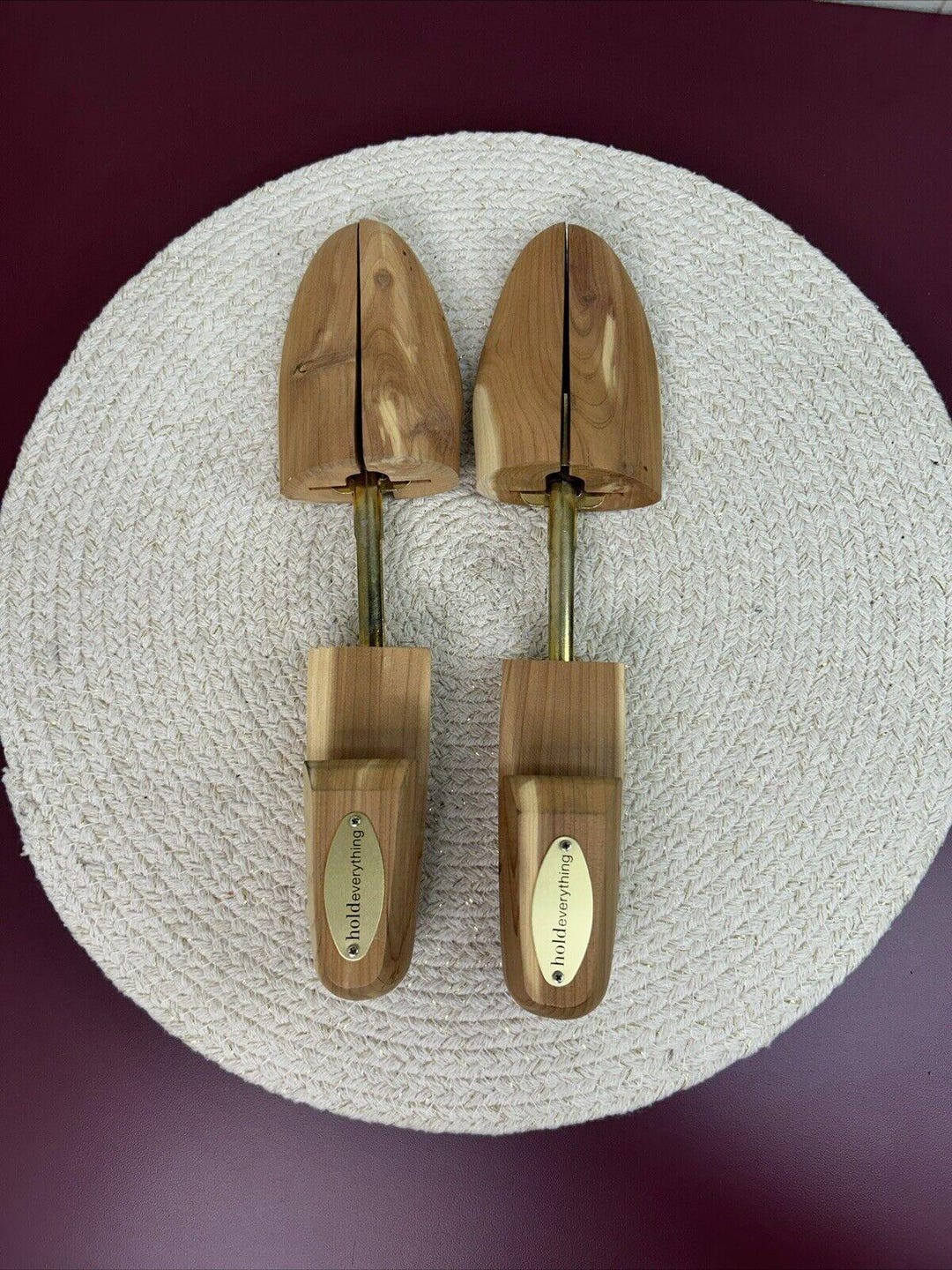 Hold Everything Shoe Trees Inserts Stretcher Cedar Wooden Adjustable ...