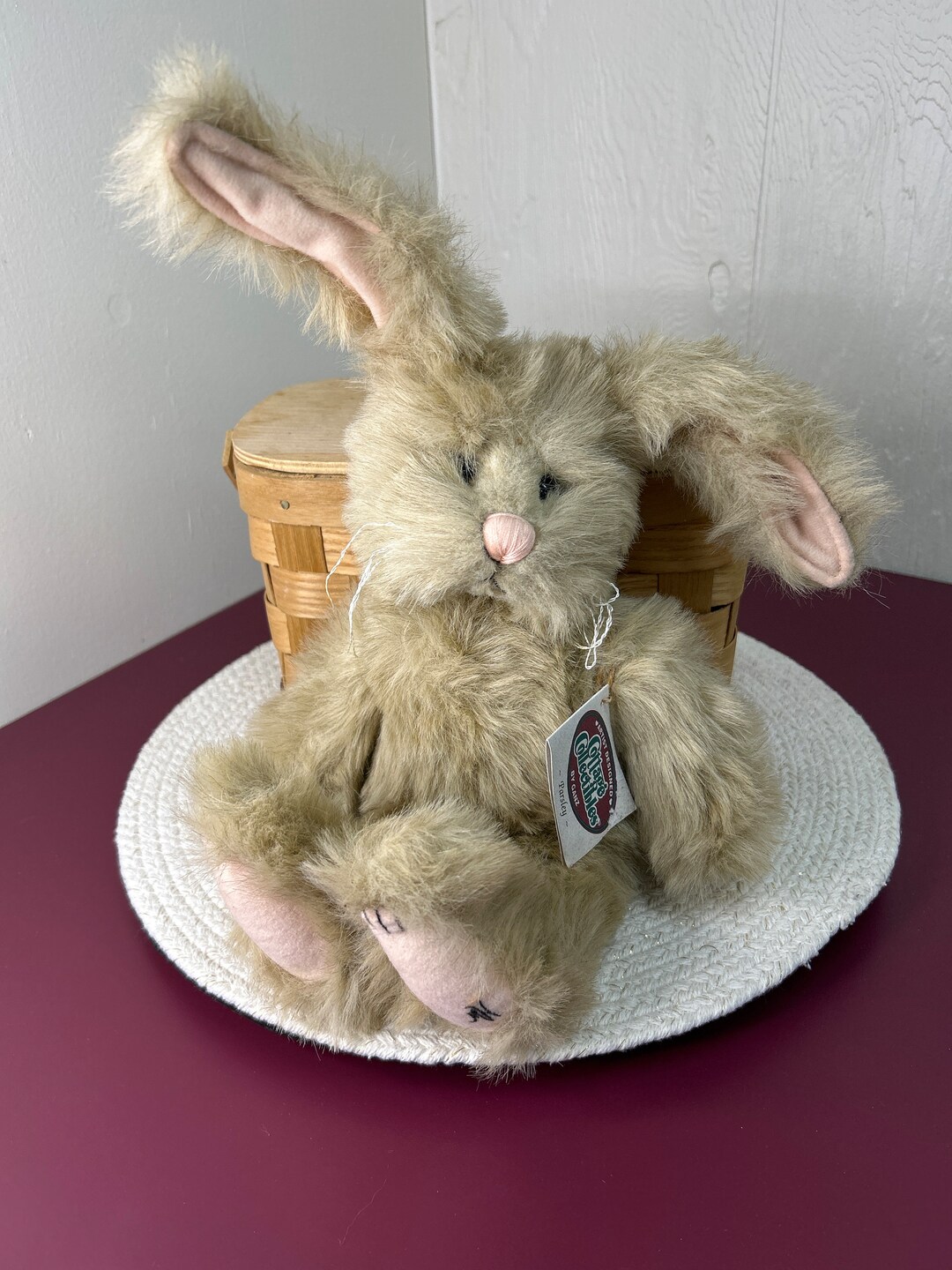 Ganz Cottage Collectibles Parsley Plush Fluffy Rabbit Bunny 1996 - Etsy