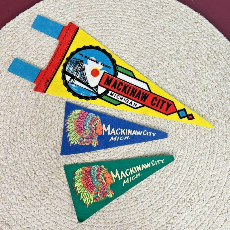 Michigan Felt Pennants - Etsy