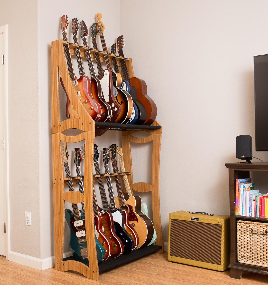 A/B14 14 Space Stacking Guitar Stand | Etsy