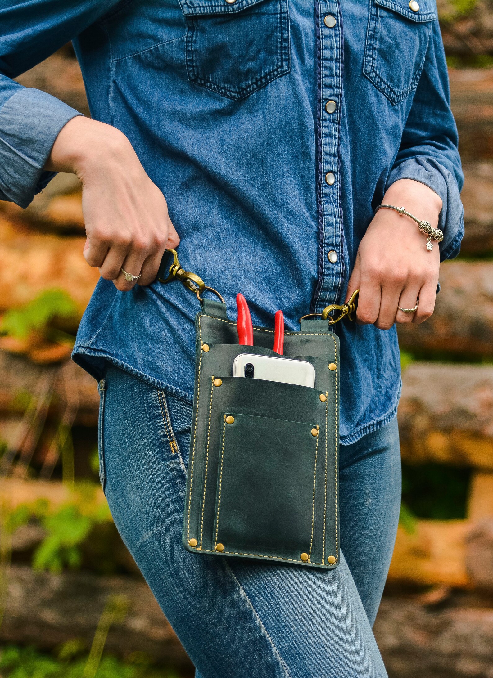 Unisex Tool Belt Bag Small Leather Tool Belt Personalized - Etsy
