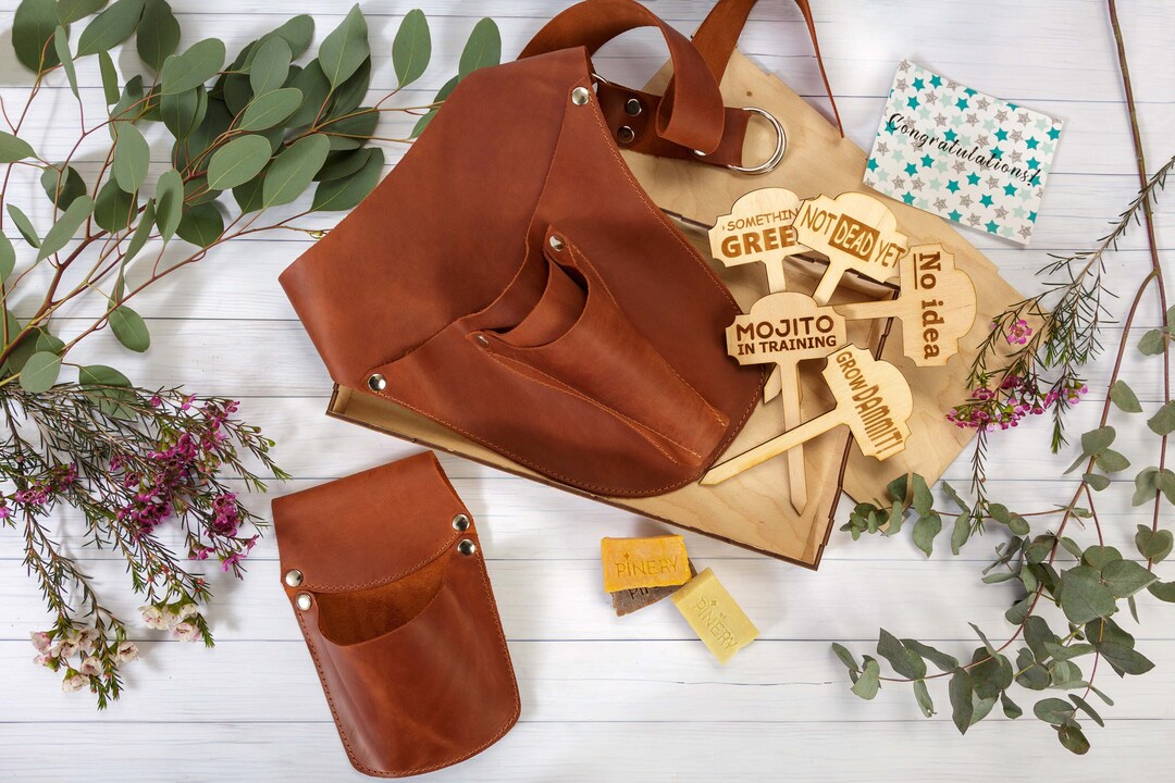 Florist Tool Belt Gift Box, Leather Tool Belt Bag Gift Box, Garden Tool ...