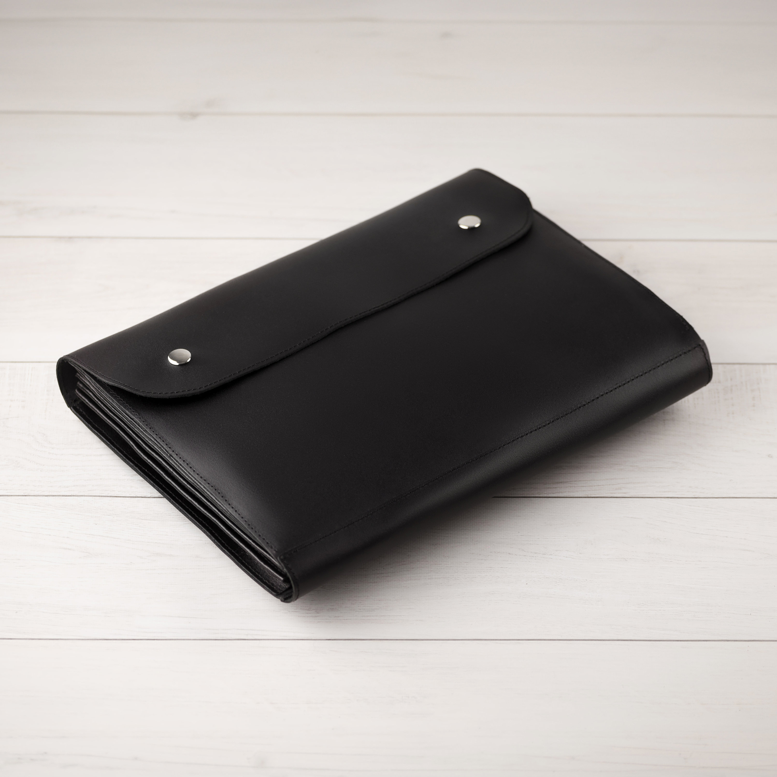 Leather Folder A4 for Documents, Accordian File Organizer, Leather ...