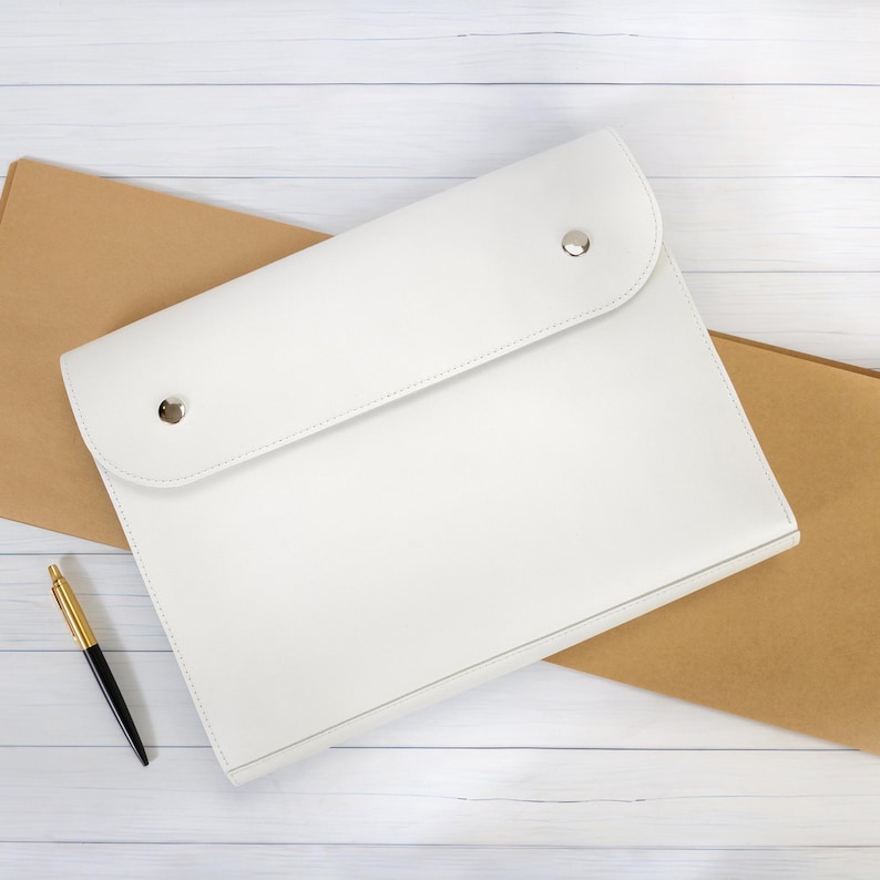 Leather File Folder, Accordian File Organizer Leather, Vertical ...