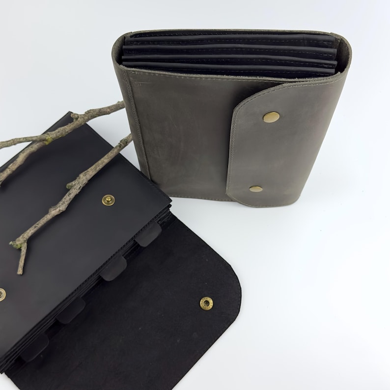 Leather File Folder A5, Personalized Leather Holder A5 for Documents ...