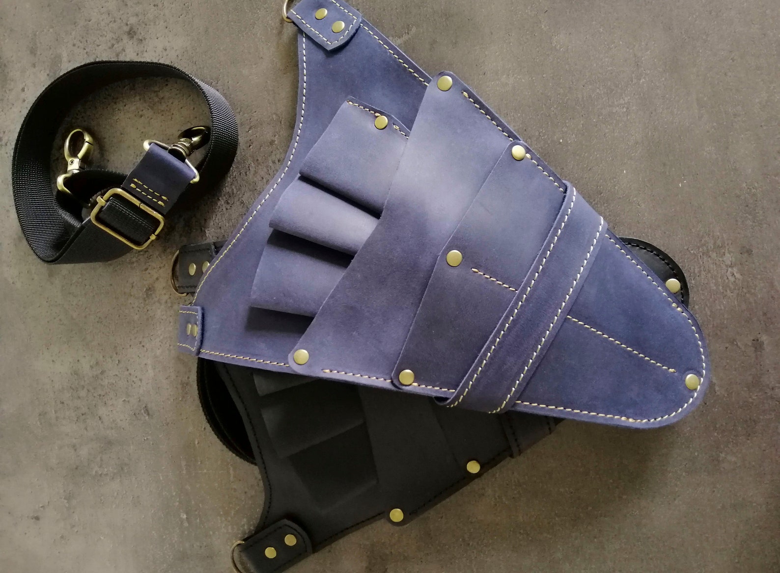 Leather Tool Belt, Utility Belt, Shear Case Holder, Barber Tool Case ...