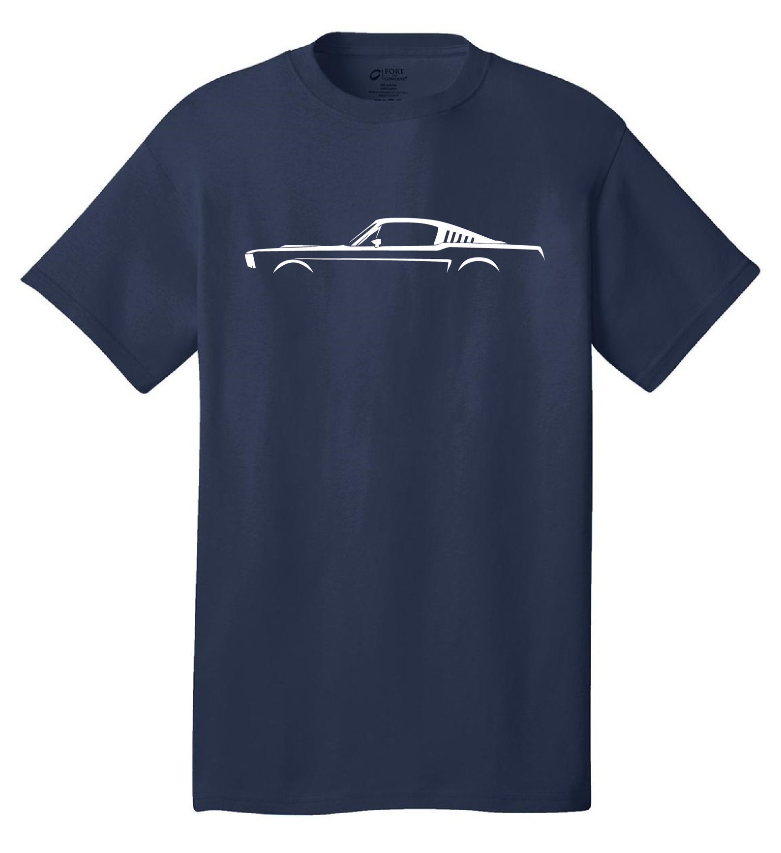 1965 Ford Mustang Fastback Silhouette T-shirt Classic Muscle Cars 302 ...