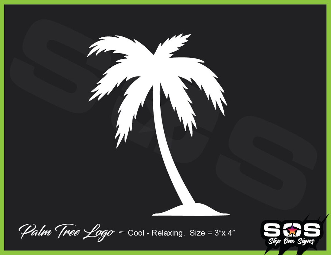 Palm Tree Vinyl Decal Sticker - Etsy