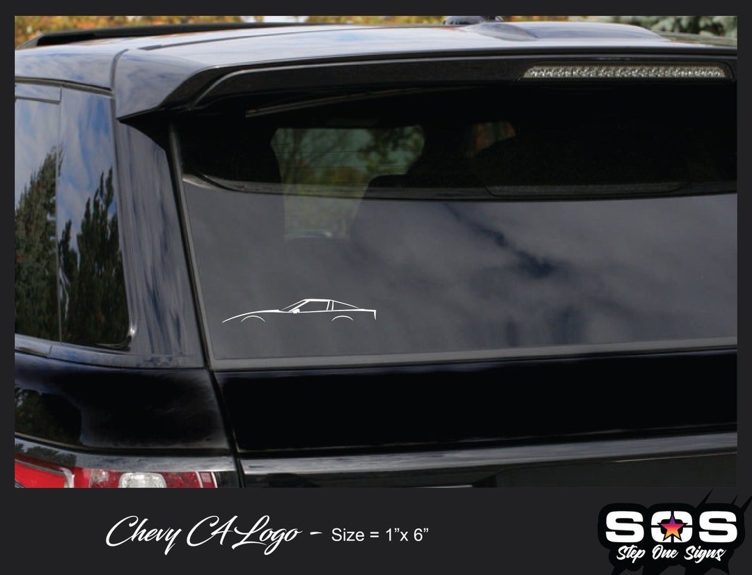 Chevy C4 Corvette Decal Sticker 1"x6" - Etsy