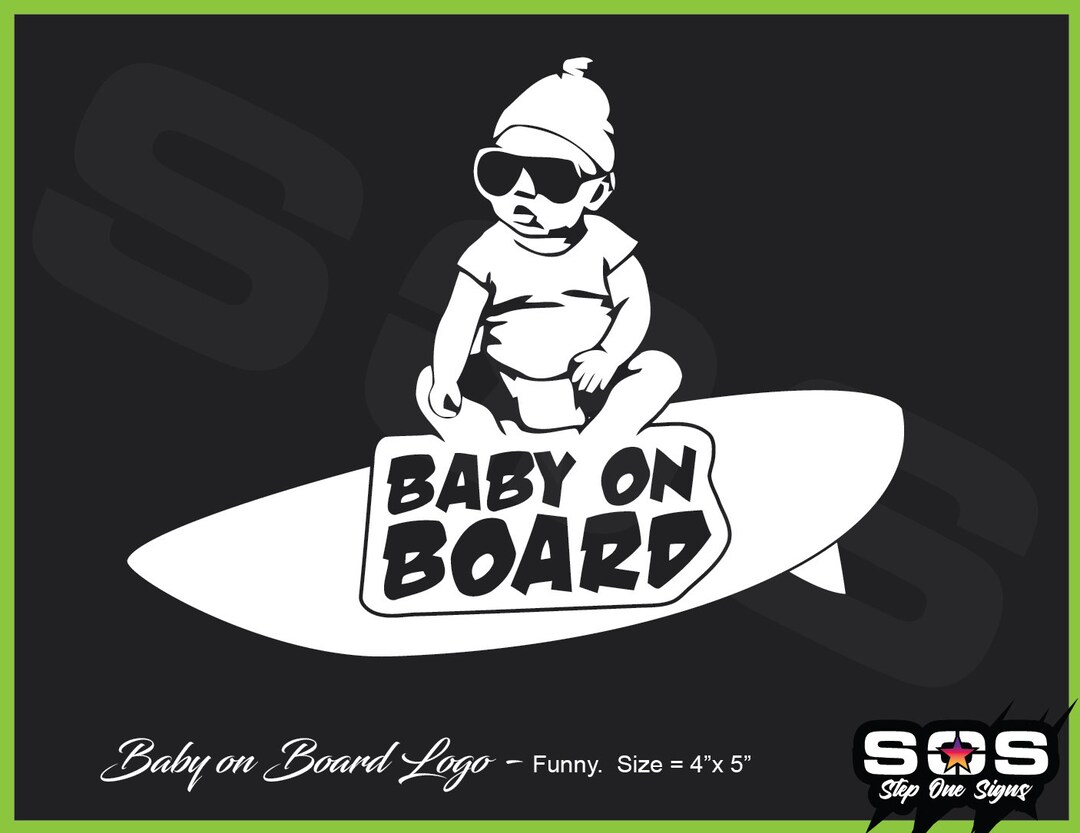 Baby on Board Vinyl Decal - Etsy