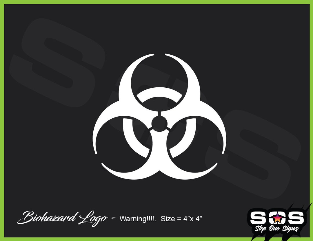 Bio-hazard Logo Vinyl Decal Sticker - Etsy