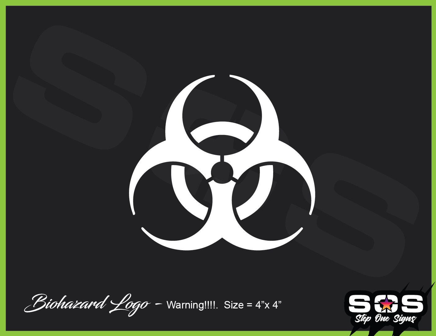 Bio-hazard Logo Vinyl Decal Sticker - Etsy