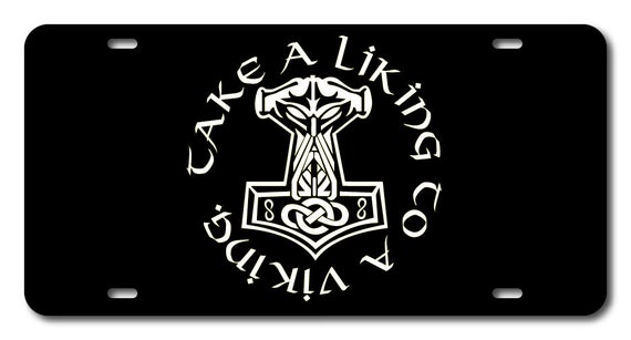 Take a Liking to a Viking License Plate Thors Hammer | Etsy