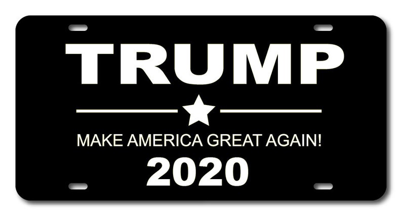 Trump 2020 License Plate Make American Great Again Aluminum - Etsy