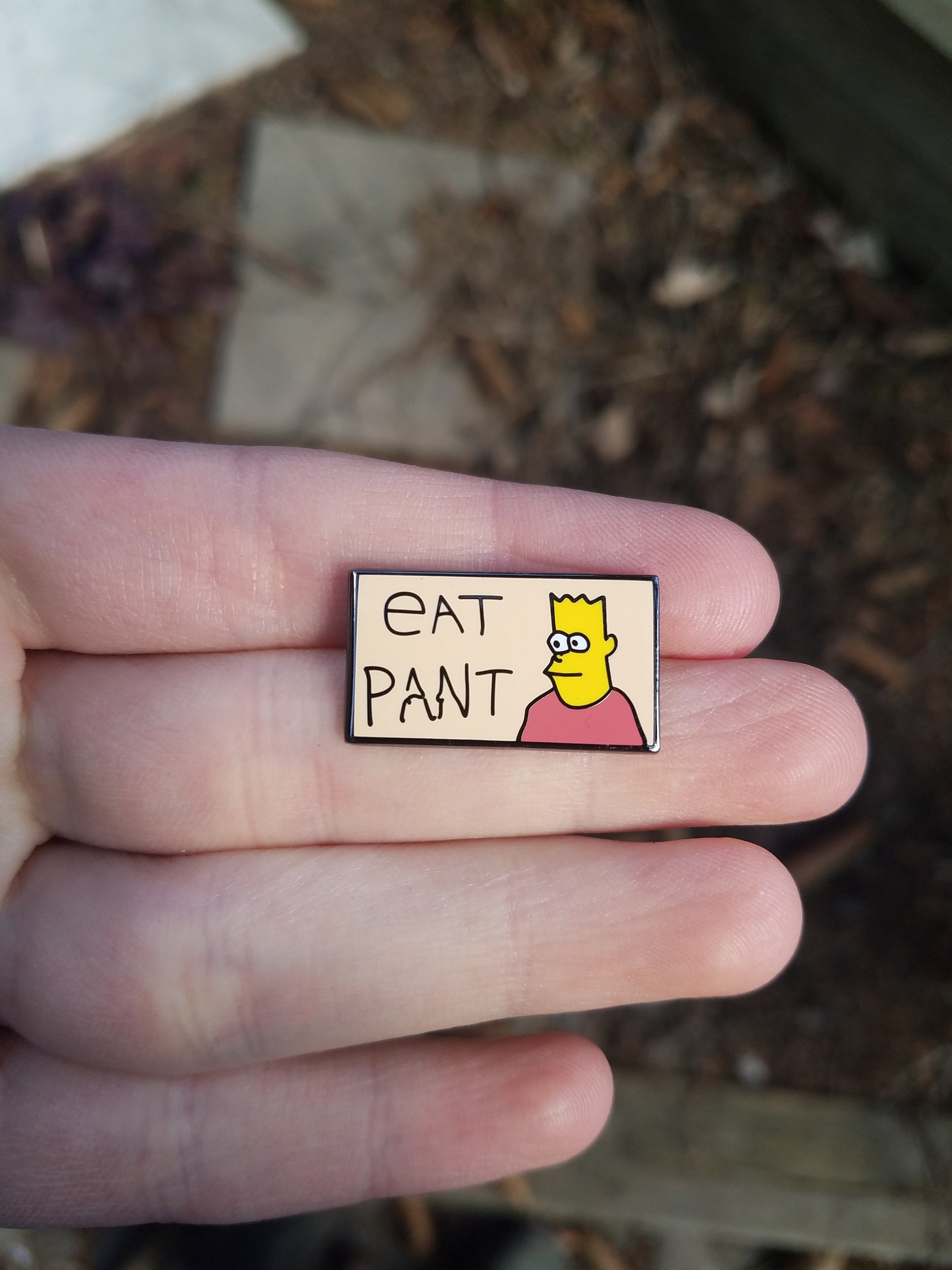 Eat Pant Bart Simpson Enamel Pin Bort Simpson - Etsy