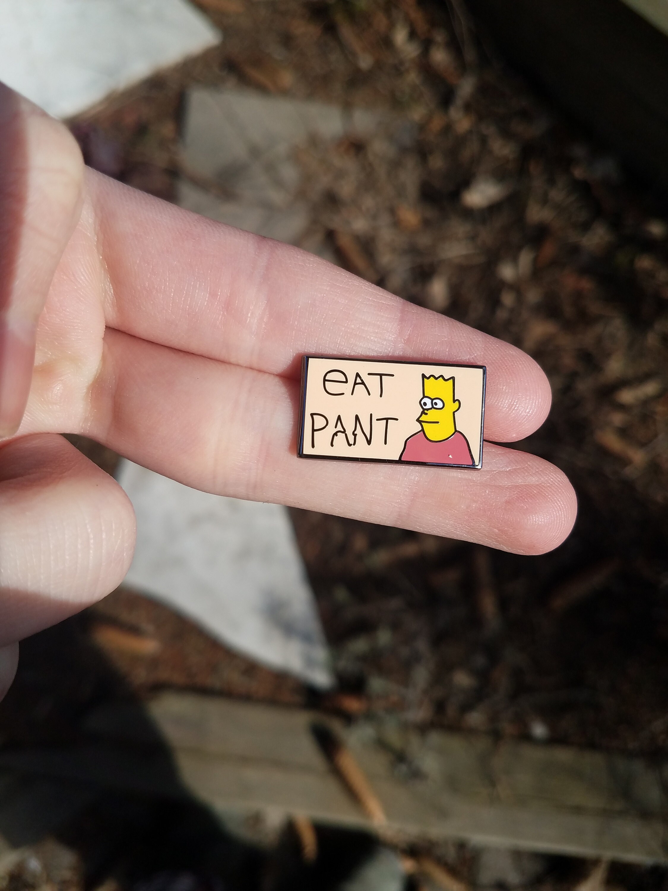 Eat Pant Bart Simpson Enamel Pin Bort Simpson - Etsy