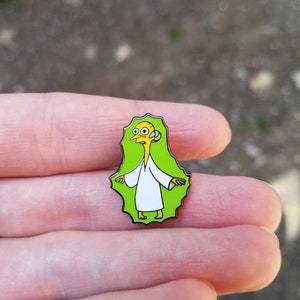Glowing Mr Burns Radioactive Alien Hard Enamel Pin Mr Snrub the ...
