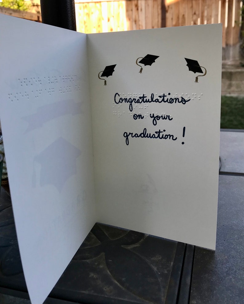 Graduation Card With Tactile Embellishment or Embossing With a ...