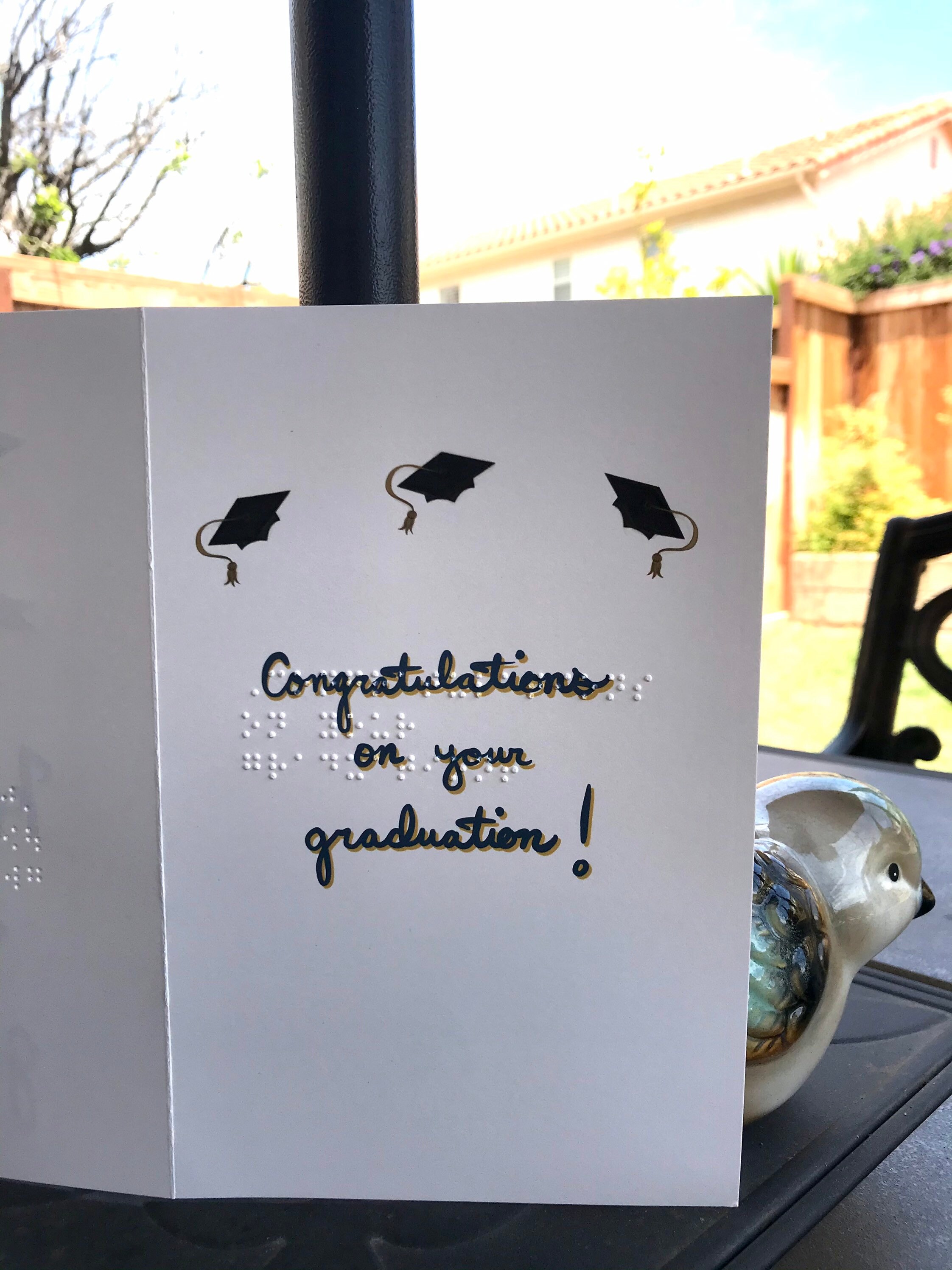 Graduation Card With Tactile Embellishment or Embossing With a ...