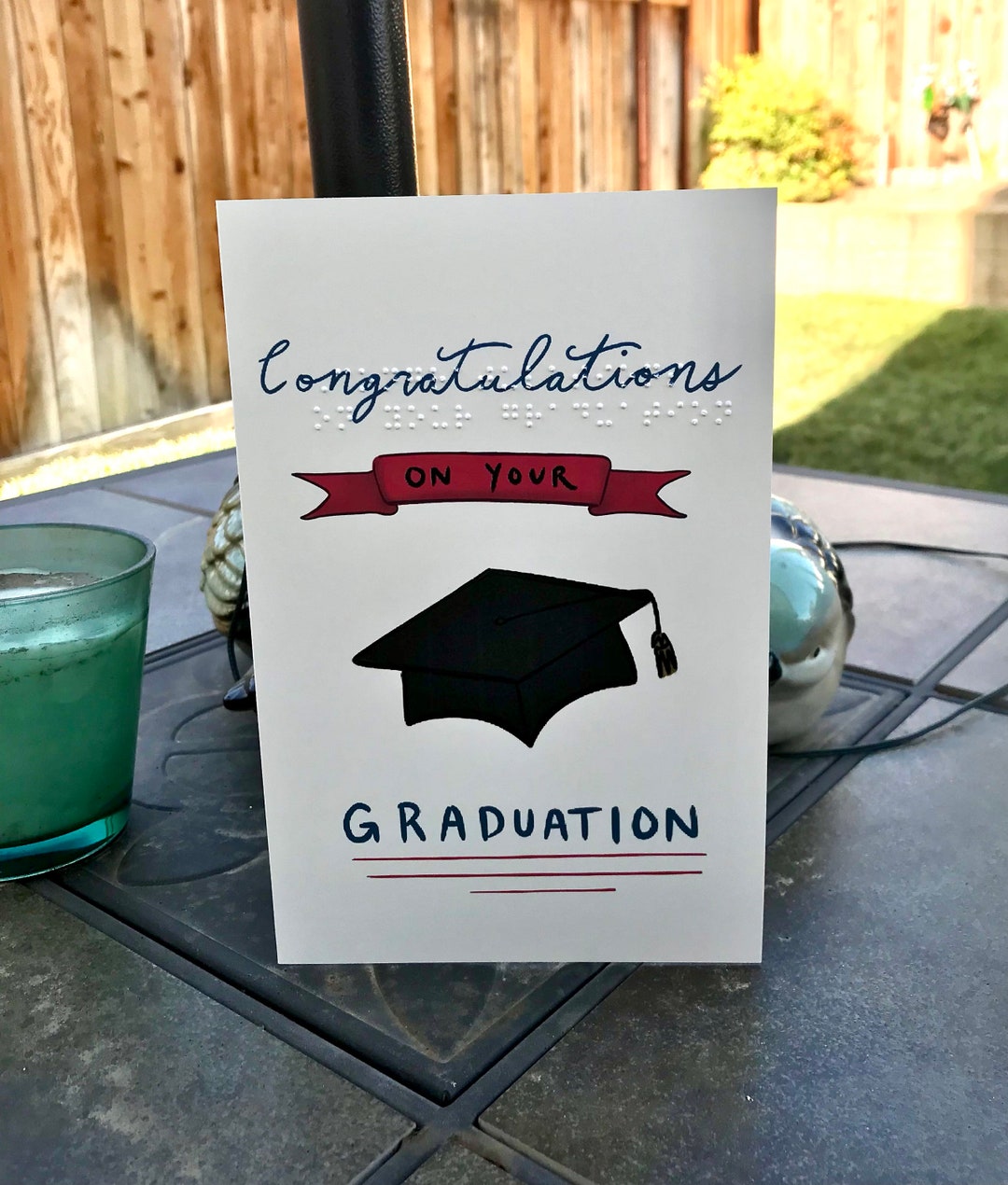 Graduation Card With Tactile Embellishment or Embossing With a ...