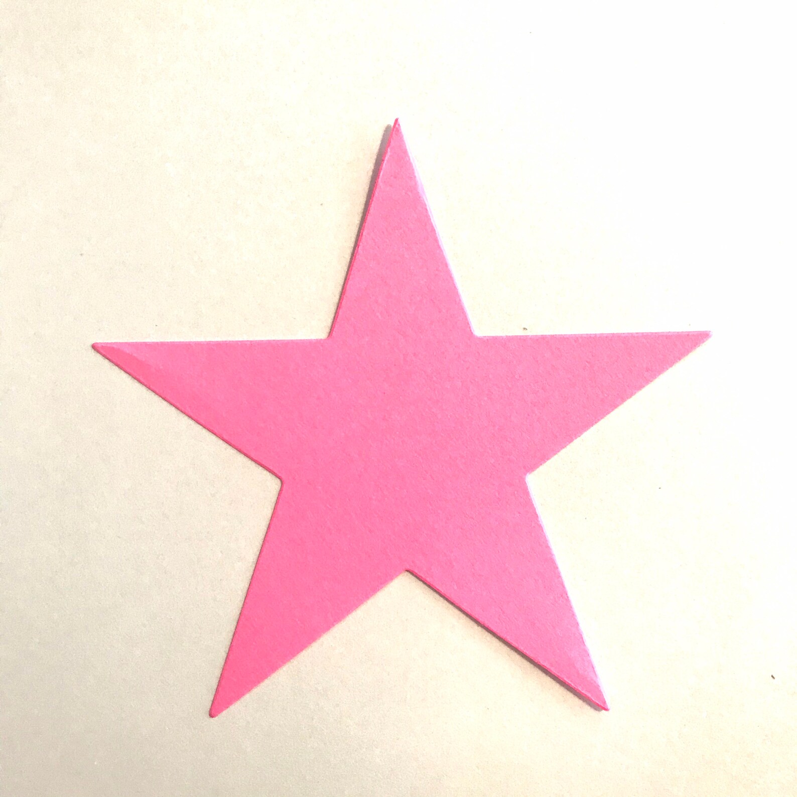 30 Card Stock 5 Point Stars - Pink - 4-1/4" Cut Outs - Die Cut Cutouts ...