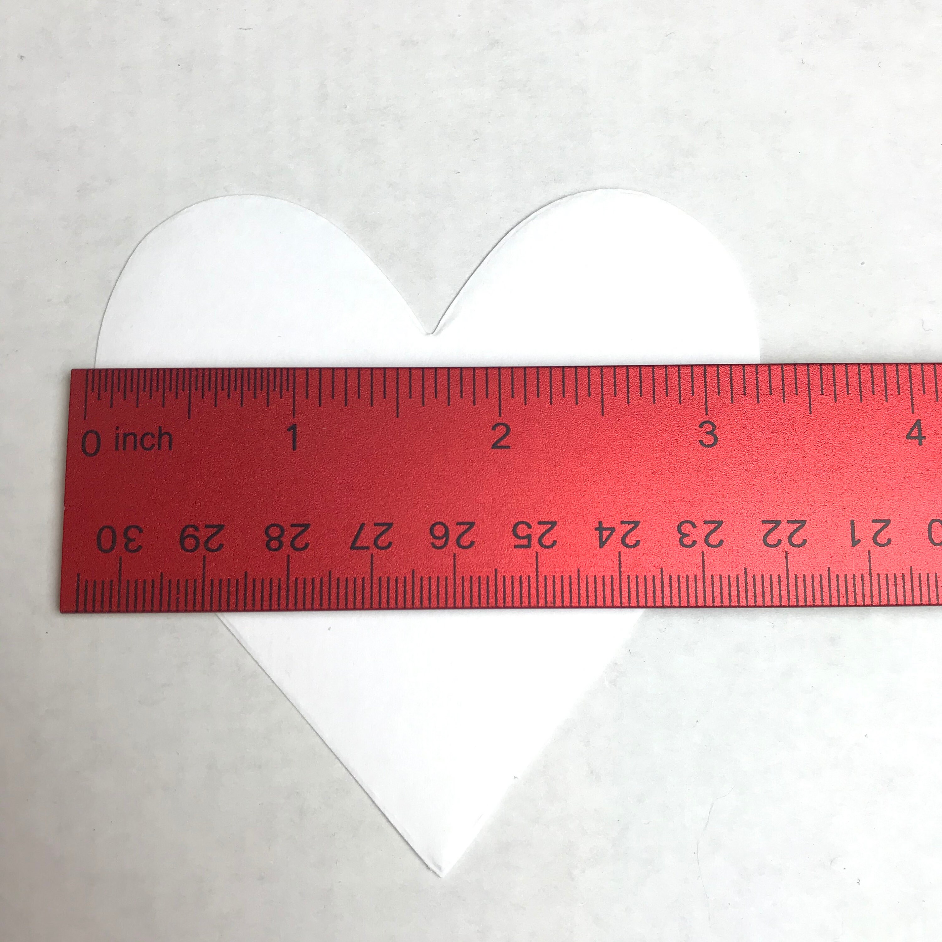 30 Card Stock Hearts Set - Red/pink/white - 3-1/4" Heart Cut Outs - Die ...