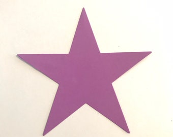 30 Card Stock 5 Point Stars - Orange - 4-1/4" Cut Outs - Die Cut ...