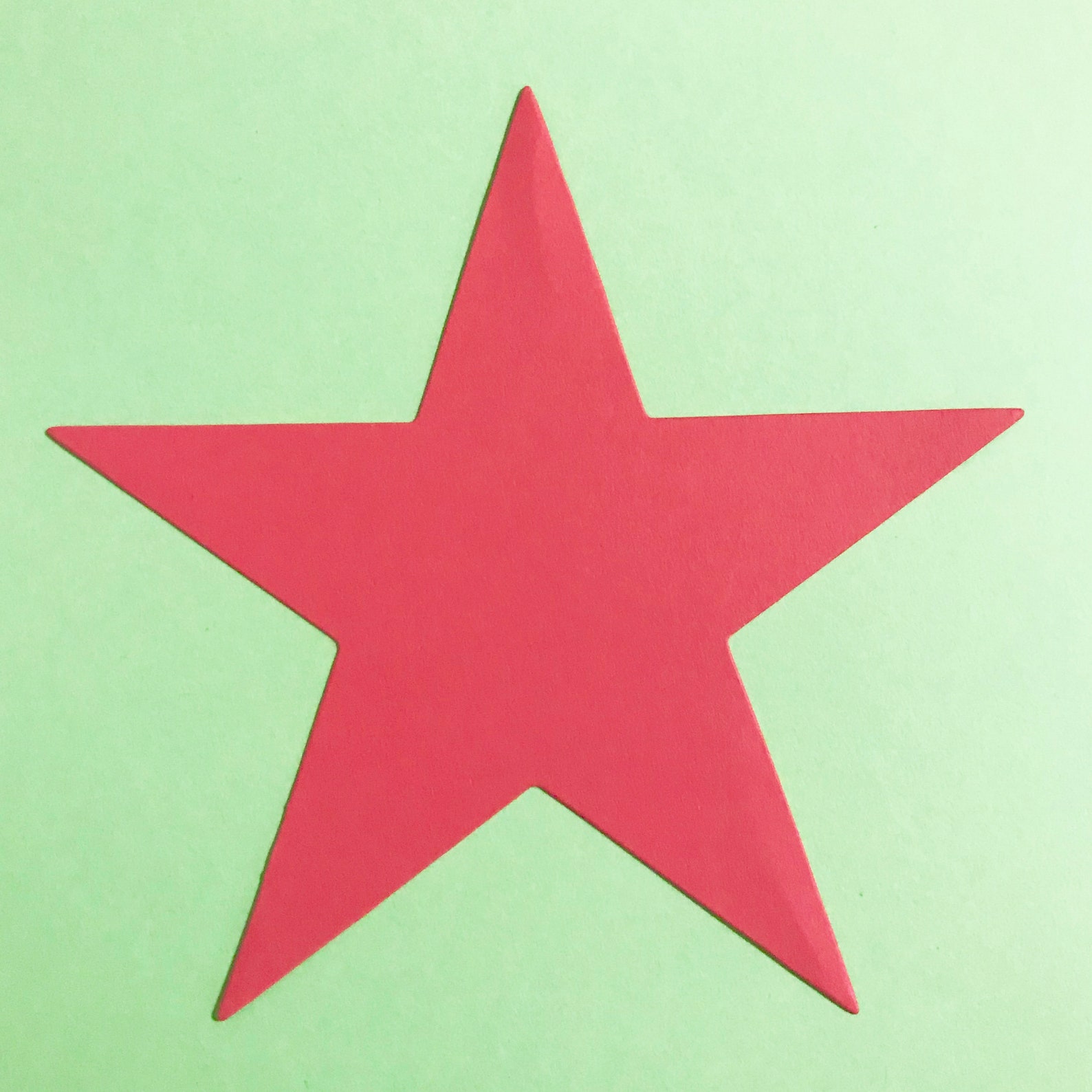 30 Card Stock 5 Point Stars - Red - 4-1/4" Cut Outs - Die Cut Cutouts ...
