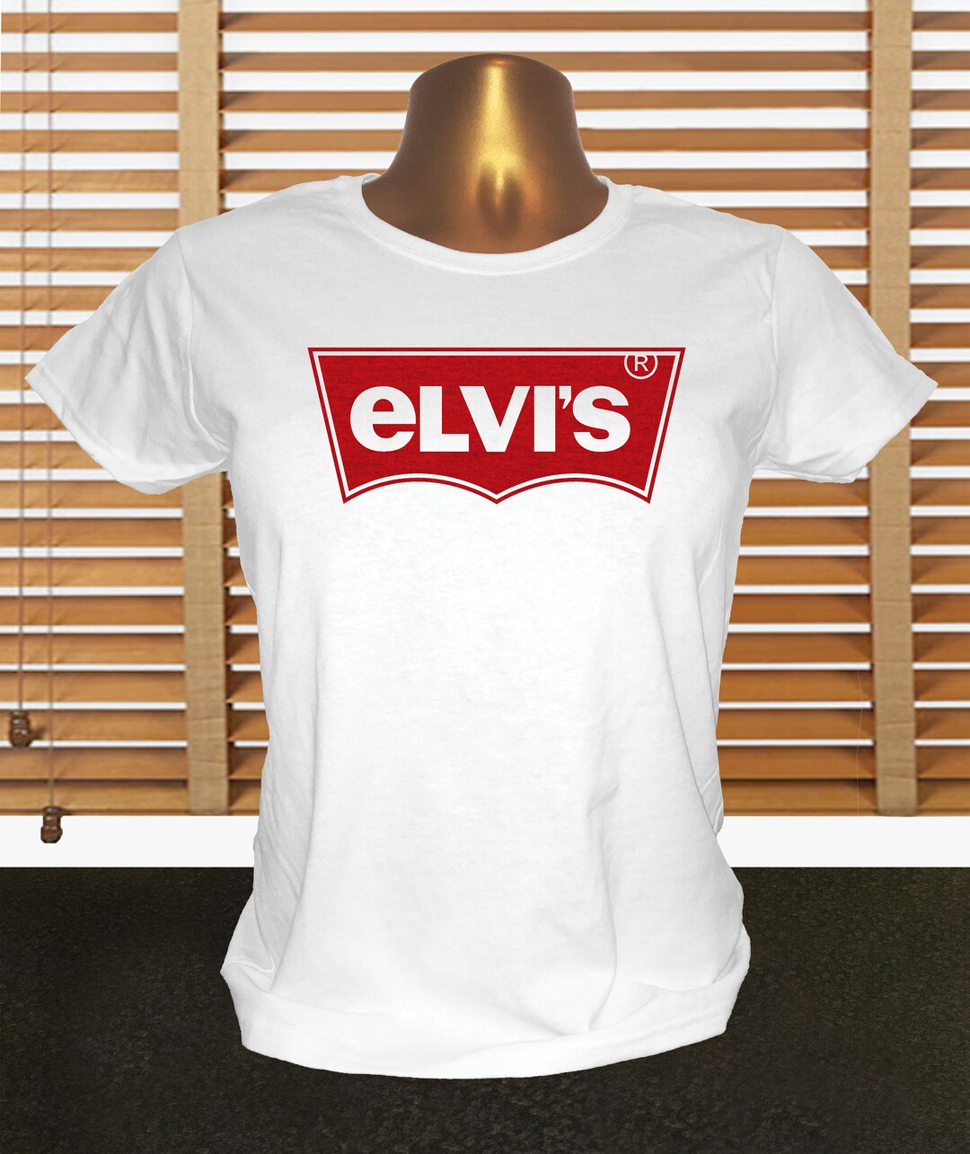 Elvis Presley Trendy Cool Graphic in Flock Material Women's Elvis ...