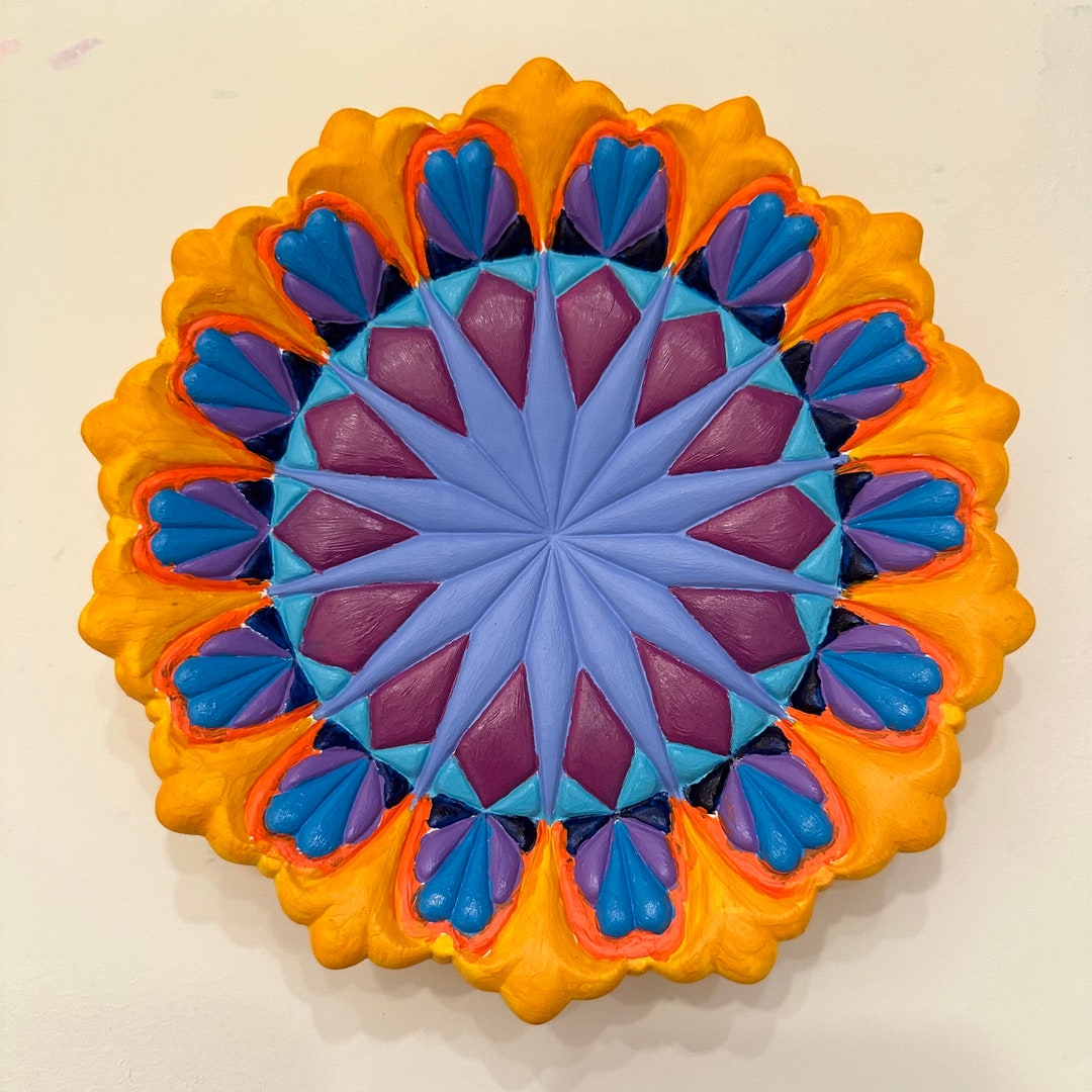 Ceramic Mandala Bisque Wall Art Decor for Home - Etsy