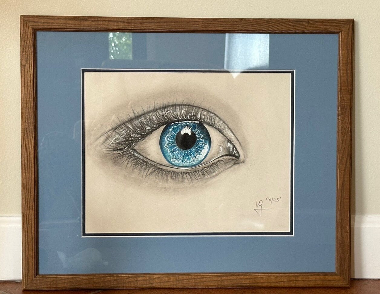 Blue Eye Wall Painting Decor for Home - Etsy