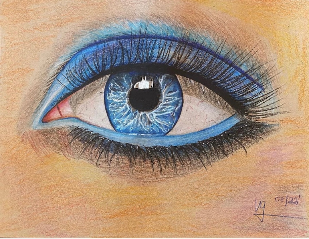 Blue Romantic Eye Wall Decor for Home - Etsy