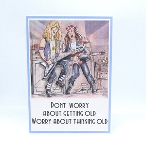 Funny Birthday Card, Old Rockers Birthday Card, Men's Birthday Card - Etsy