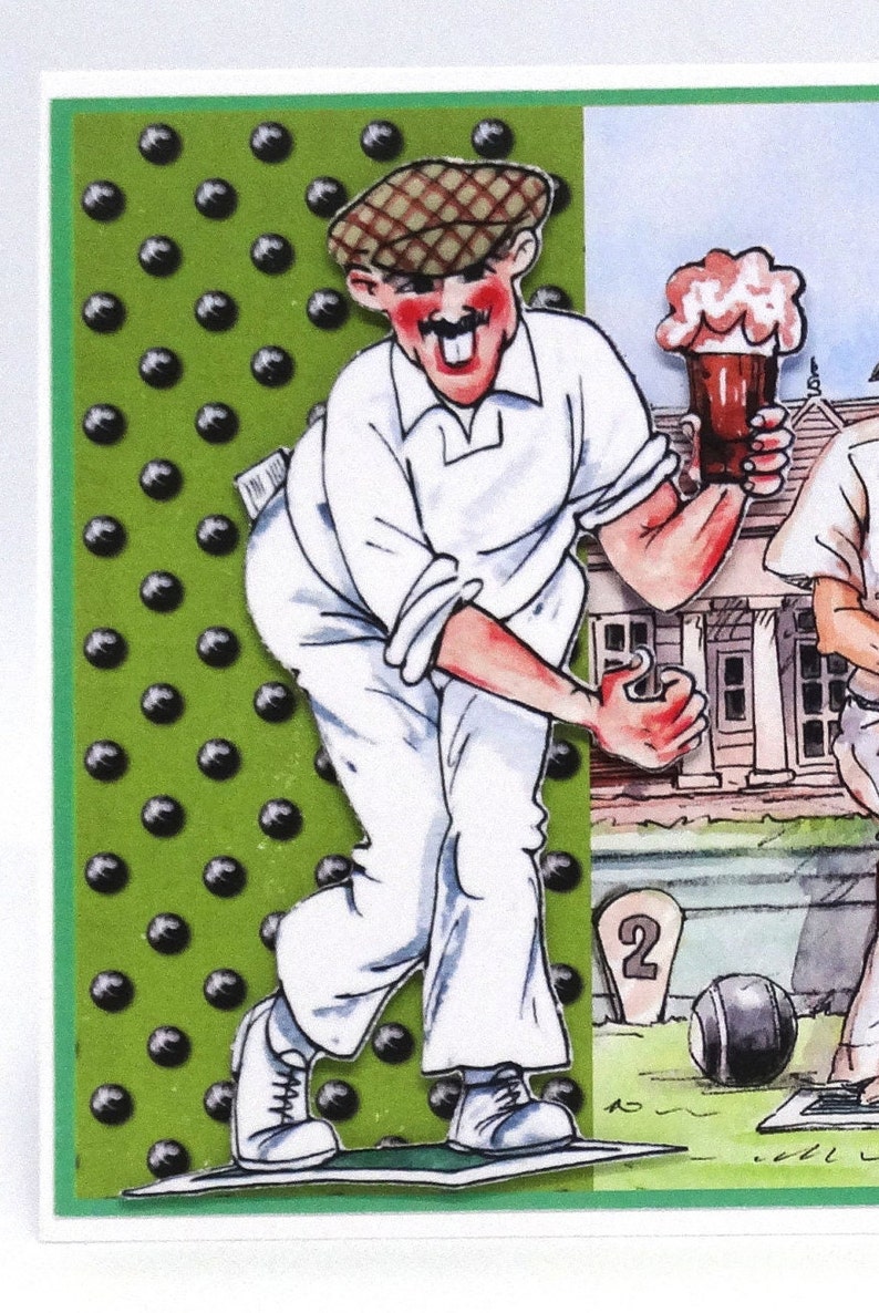 Men's Bowling Birthday Card, Men's Bowling Good Luck Card - Etsy