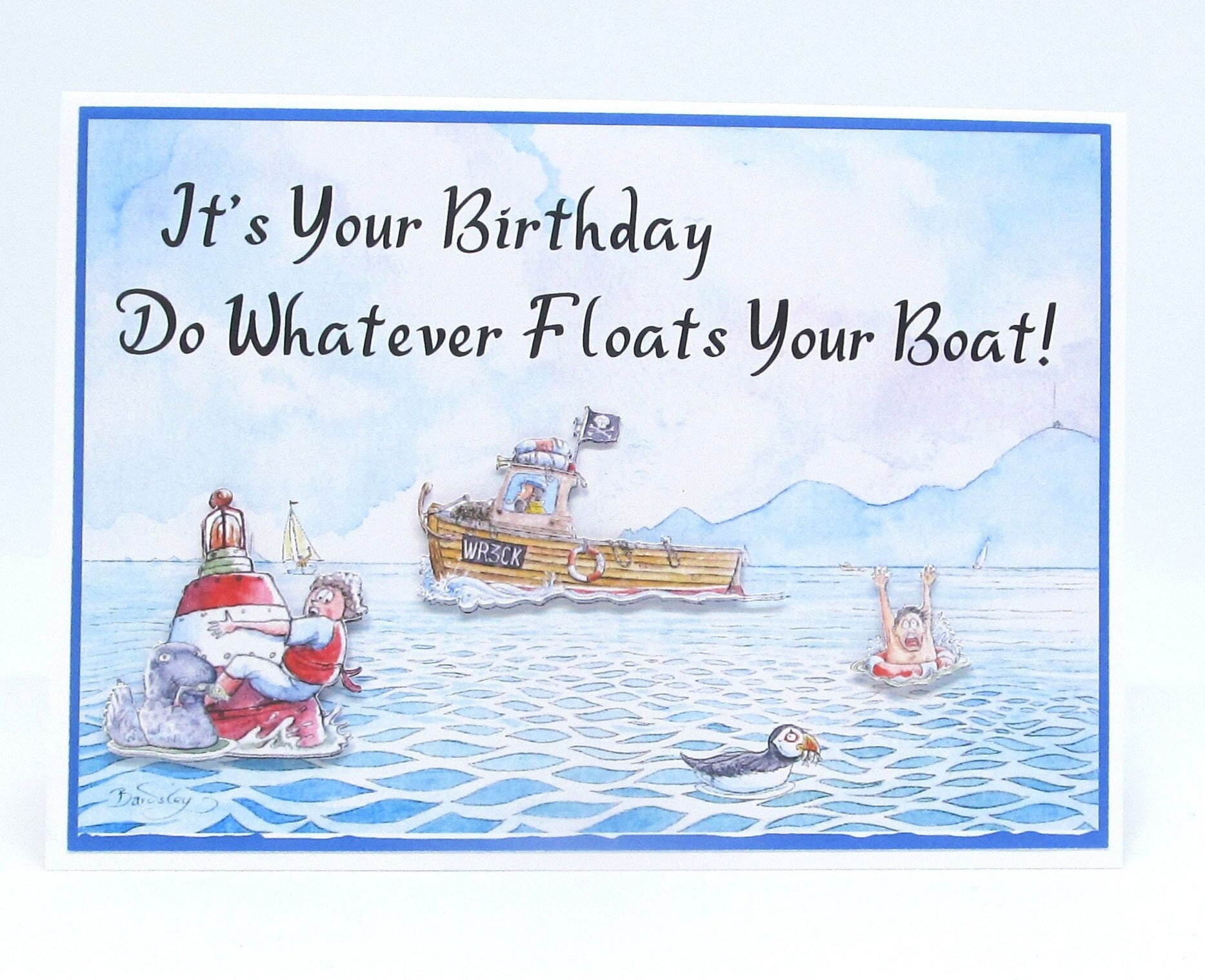 Fun Sailing Birthday Card, Funny Boating Card - Etsy UK