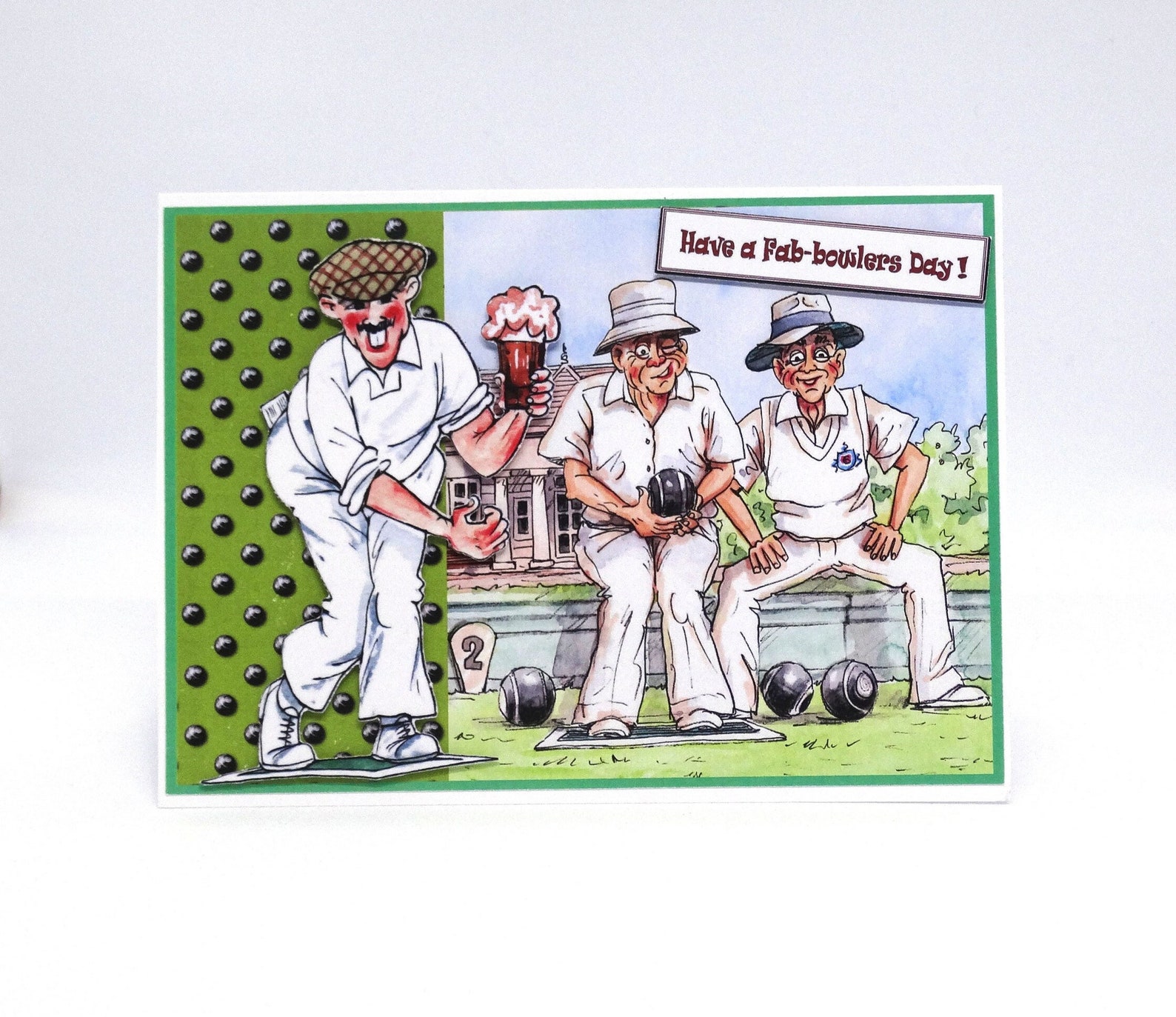Men's Bowling Birthday Card, Men's Bowling Good Luck Card - Etsy
